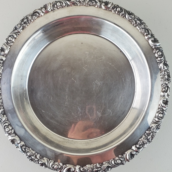 Gorham | Dining | Vintage Gorham Yc 46 Silver Plate Round Grape Motif ...